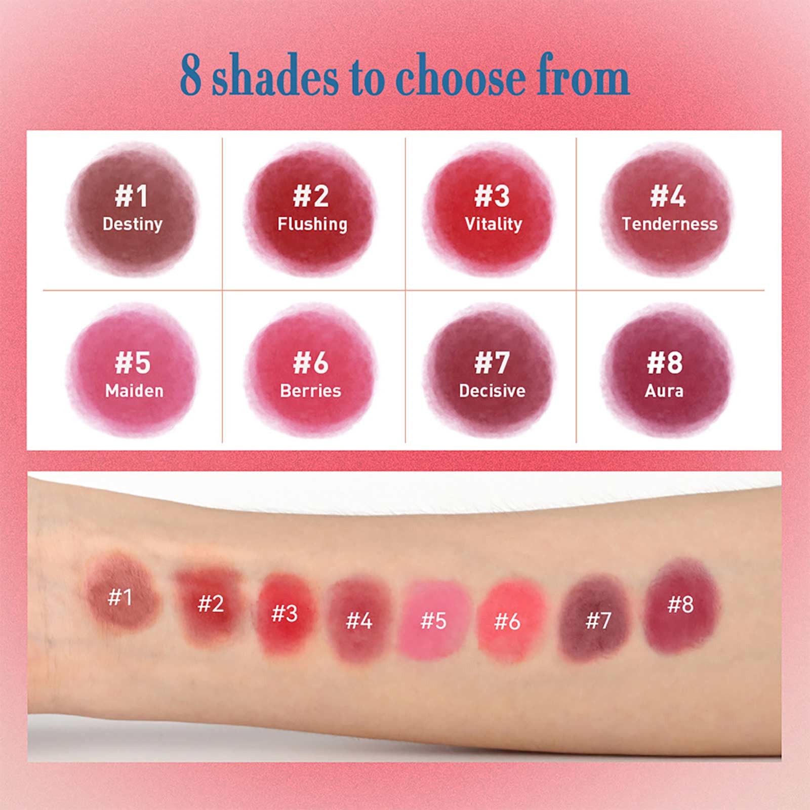 Four-Color Lip And Cheek Blurring Pot, Versatile Lip Clay For Lipstick ...
